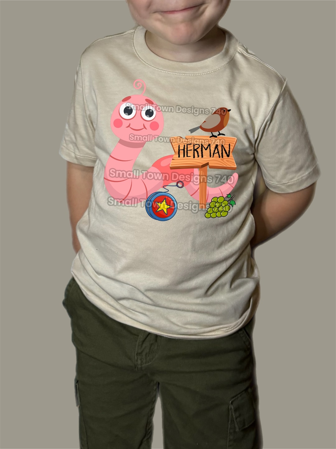 Herman the Worm - High Resolution PNG - Digital File - Transparent ...