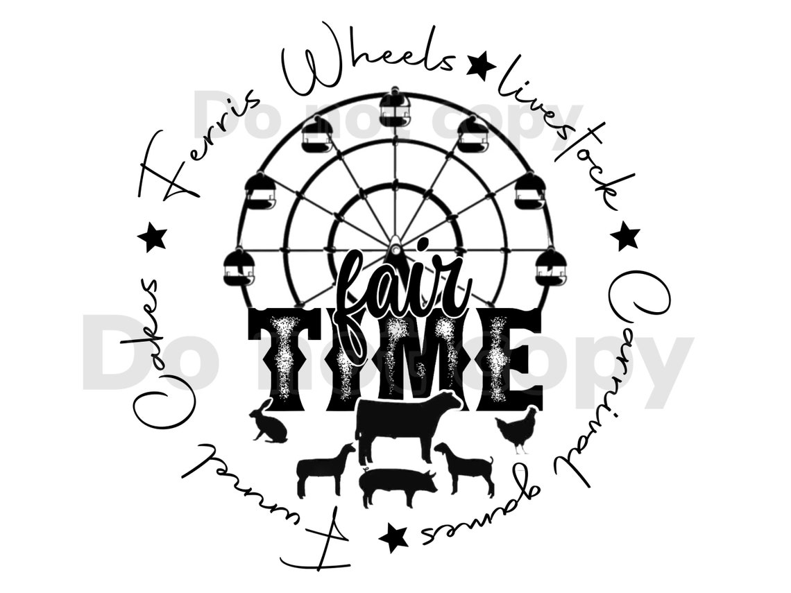 Fair Time High Resolution PNG Digital File With Transparent - Etsy