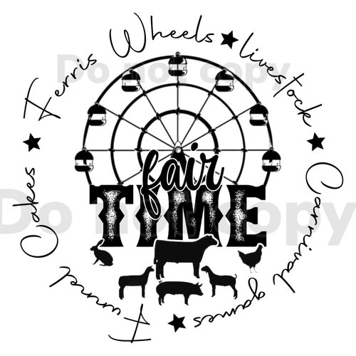 Fair Time High Resolution PNG Digital File With Transparent - Etsy