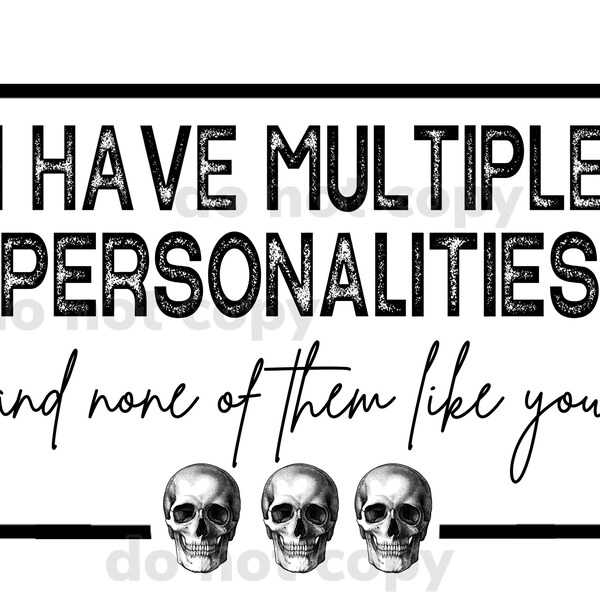 Multiple Personality Svg - Etsy Australia