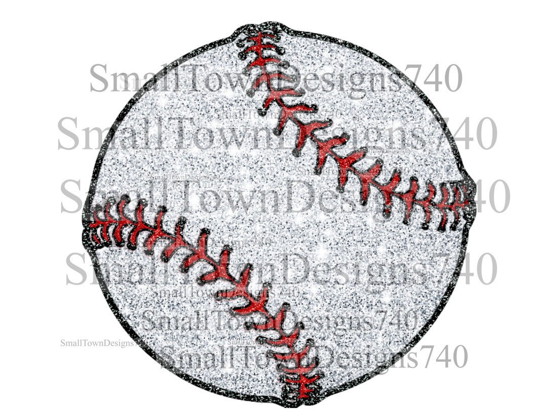 Glitter Baseball High Resolution PNG Digital Design Sublimation DTF DTG ...