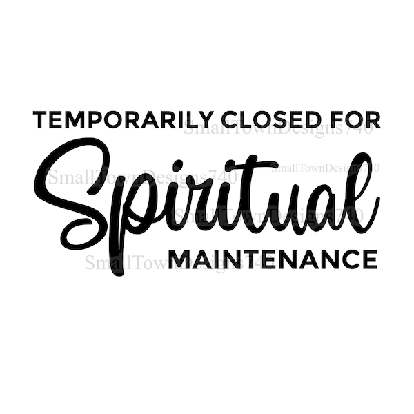 Spiritual Maintenance Svg - Etsy