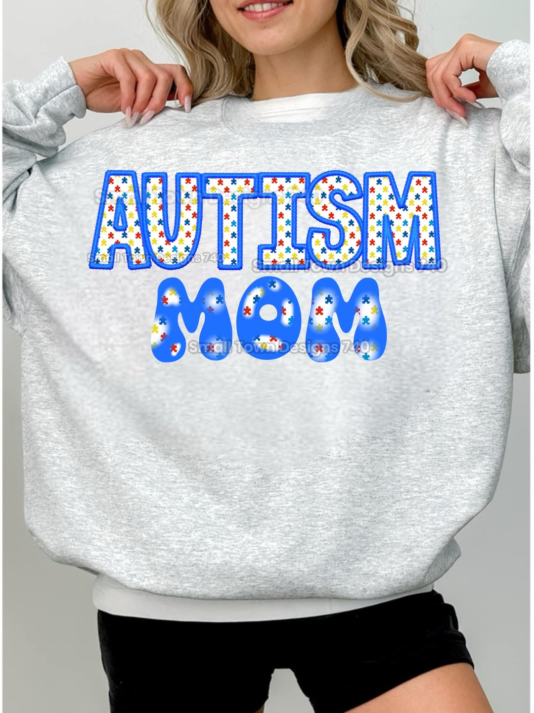Autism Mom - Autism Awareness High Resolution PNG Digital Design ...
