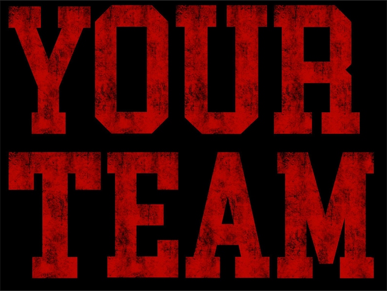 Varsity Acid Wash Grunge Distressed Red TYPEABLE OTF Font- Type Your ...
