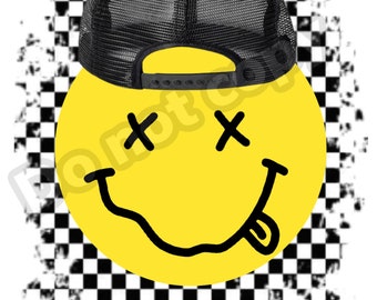 Smiley X Eyes Png - Etsy