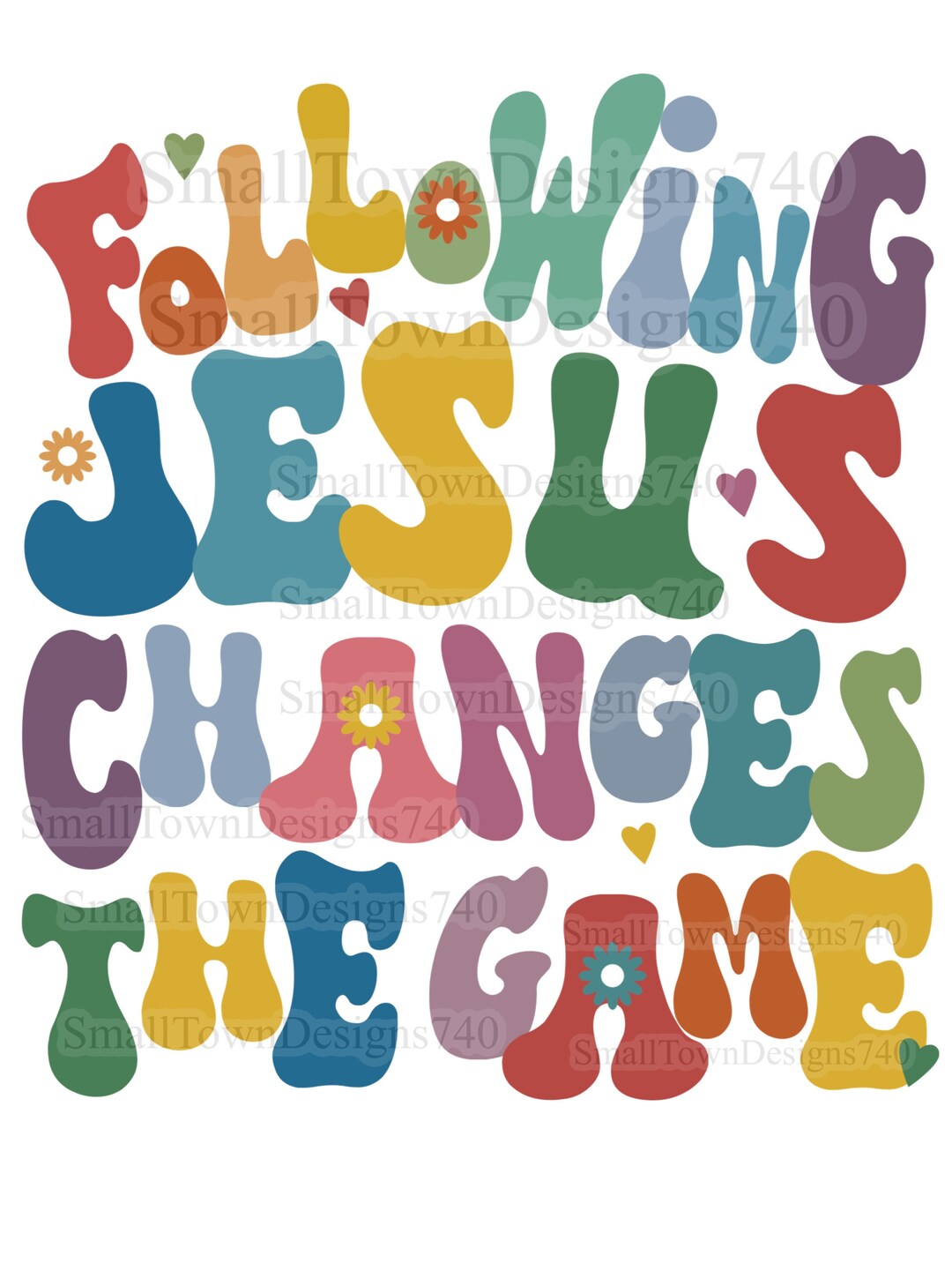 Following Jesus Changes the Game - High Resolution PNG Digital File ...