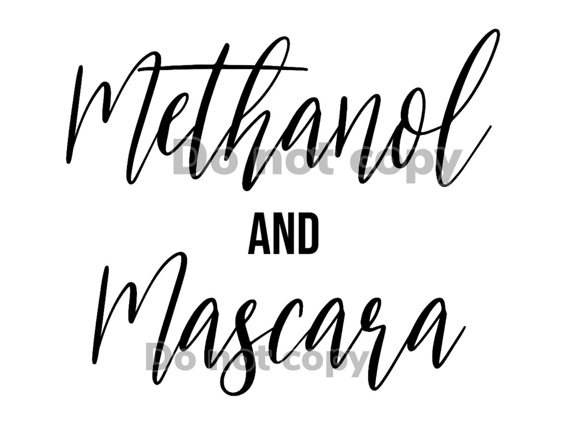 Methanol and Mascara PNG High Resolution Digital File With Transparent ...