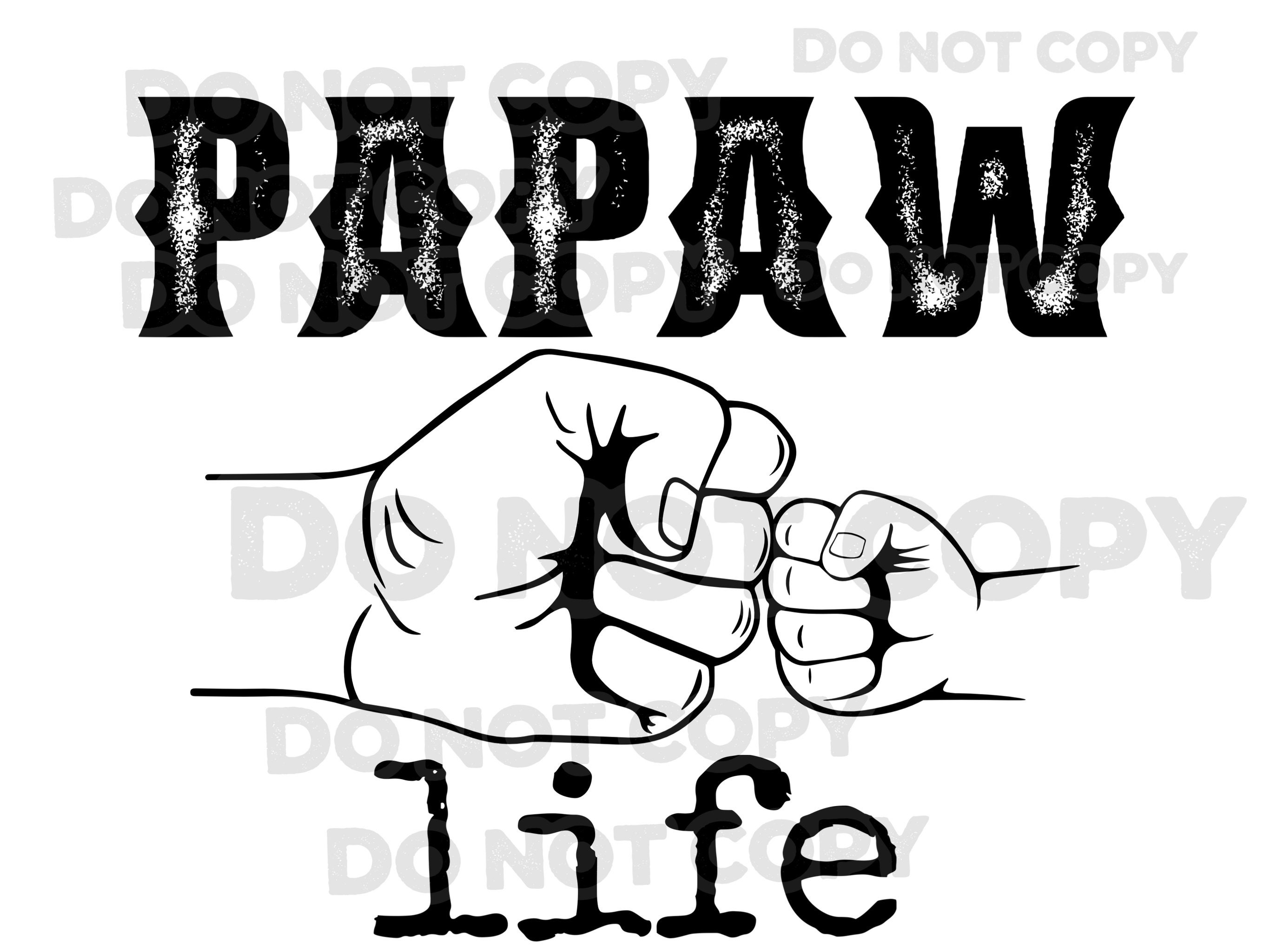 Papaw Life High Resolution Png Digital Design Fist Bump Kid - Etsy Israel
