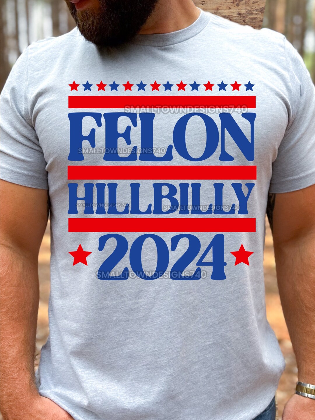 Felon Hillbilly 2024 - Trump - Republican - High Resolution PNG Digital ...