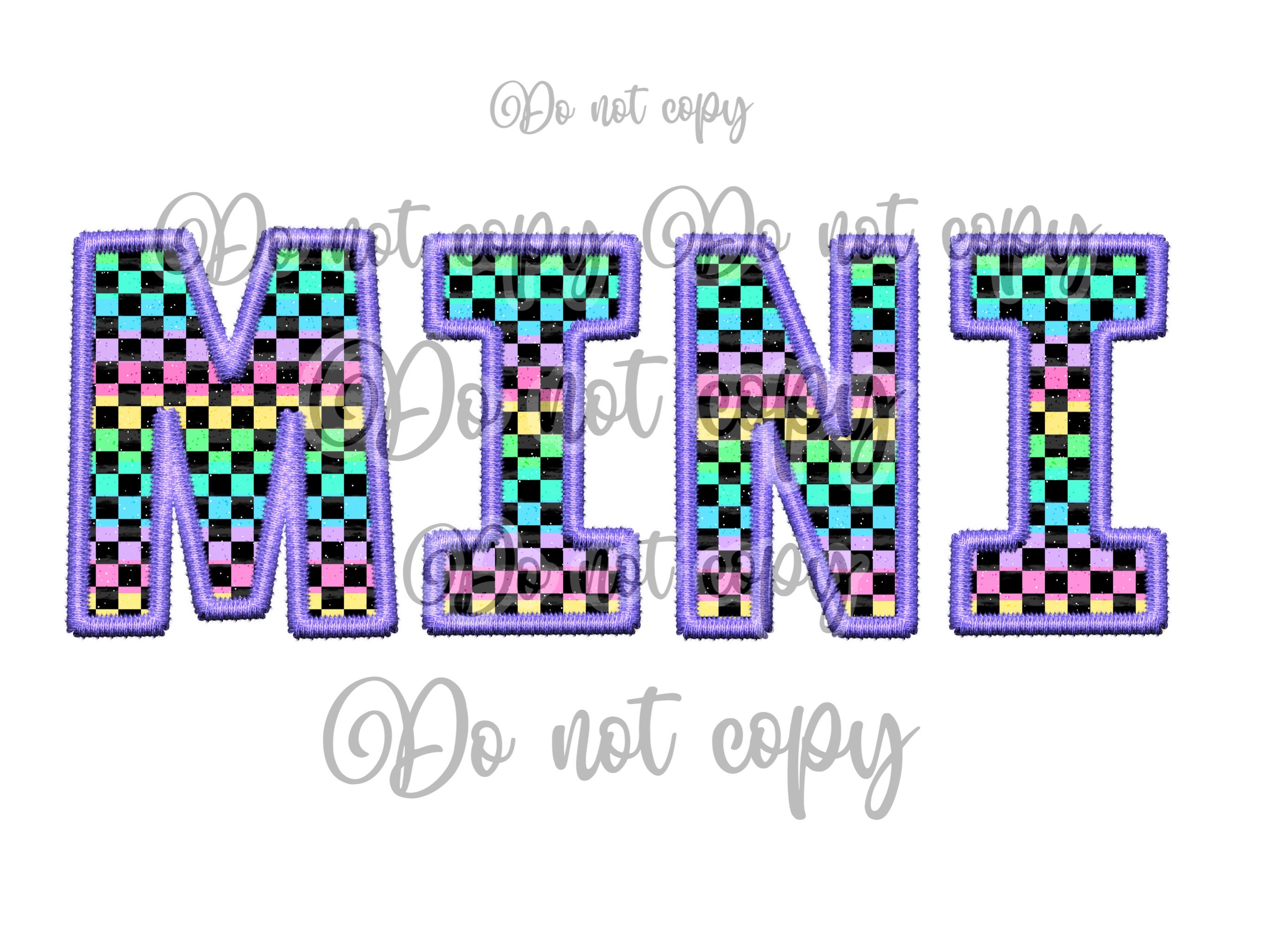 Mama Mini High Resolution PNG Digital Design Bundle Faux Embroidery ...