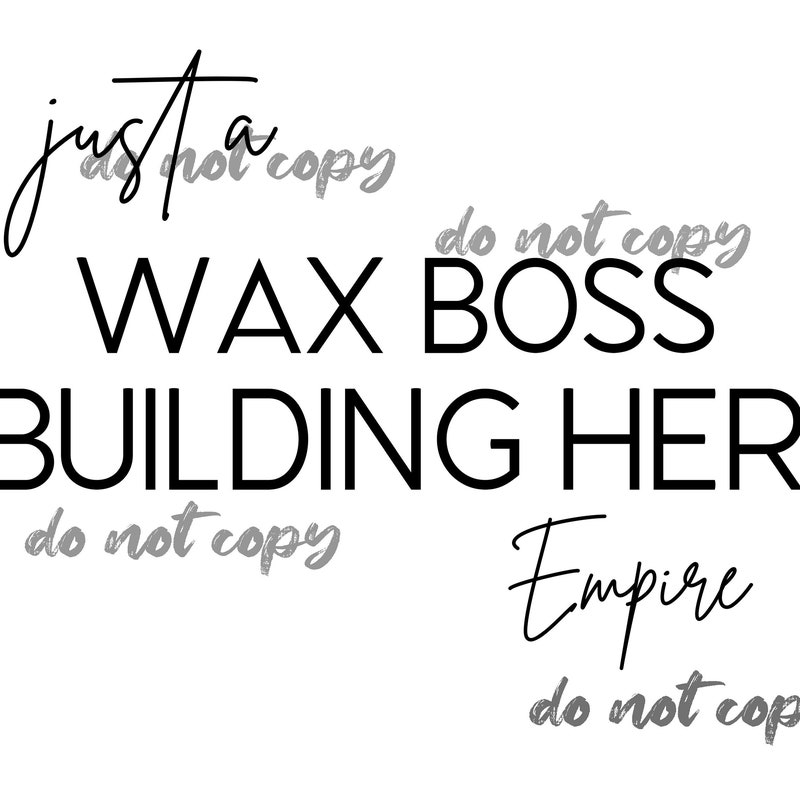 Wax Boss Png - Etsy