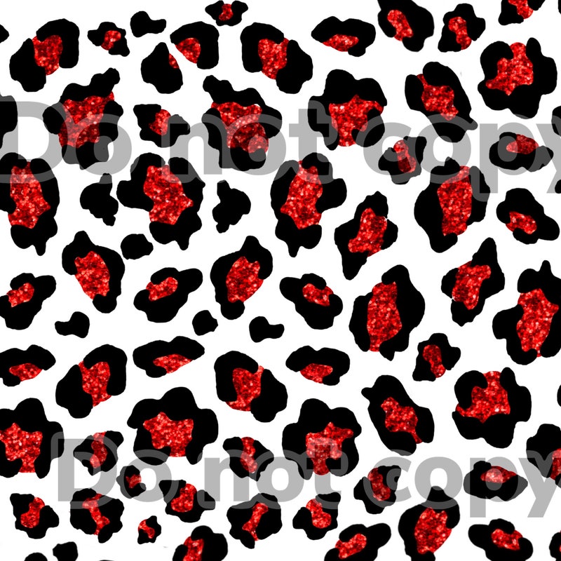 Red Cheetah Print Background - Etsy