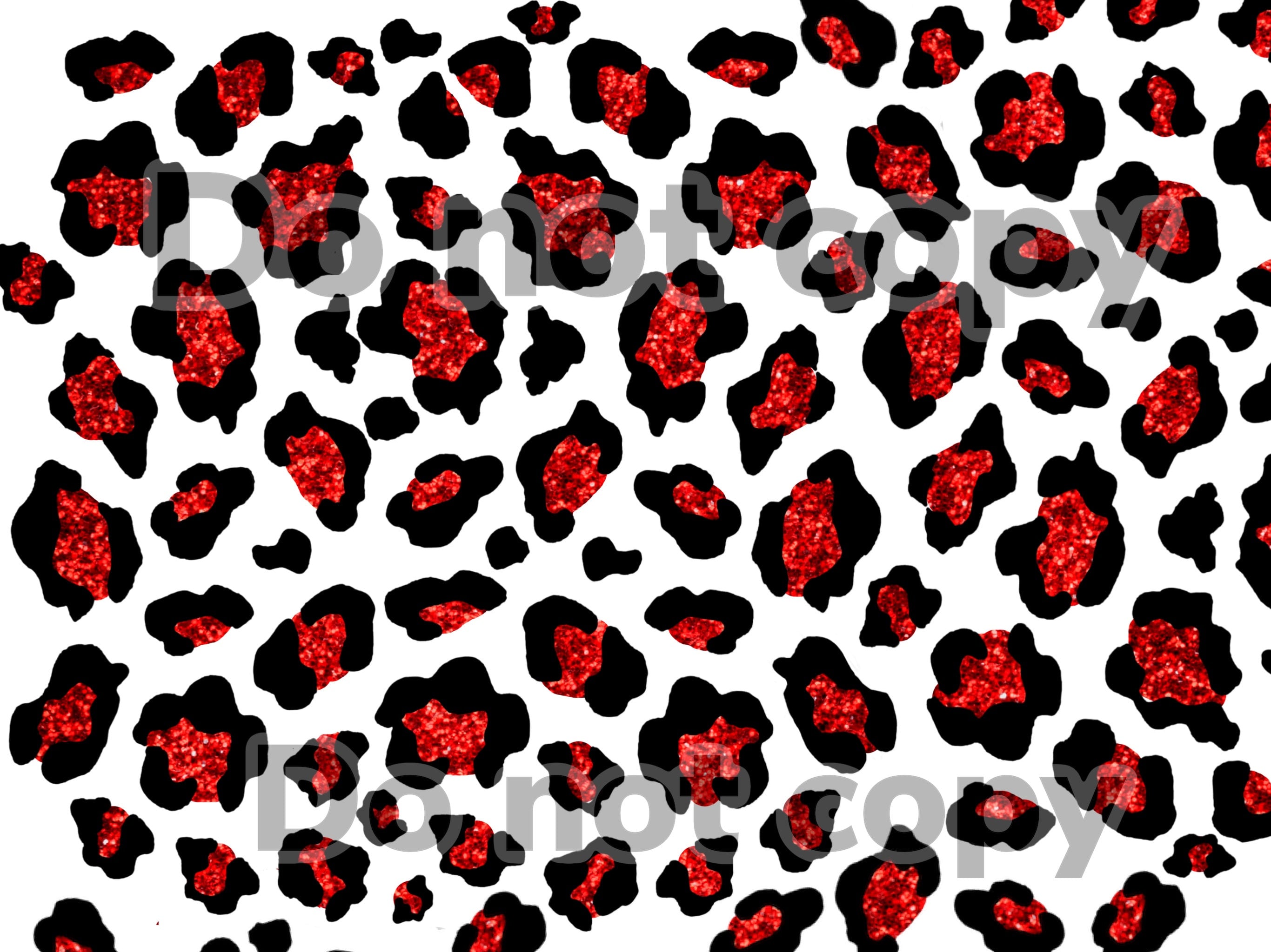 Digital Paper. Black Red Glitter Cheetah. High Resolution PNG Digital ...