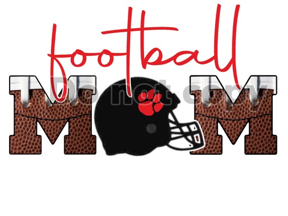 Football Mom High Resolution PNG Digital File Transparent - Etsy