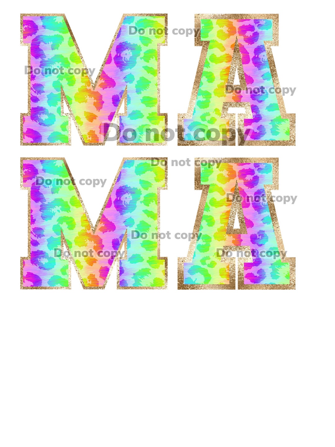 Mama Cheetah Tie Dye High Resolution Png Digital Design With ...