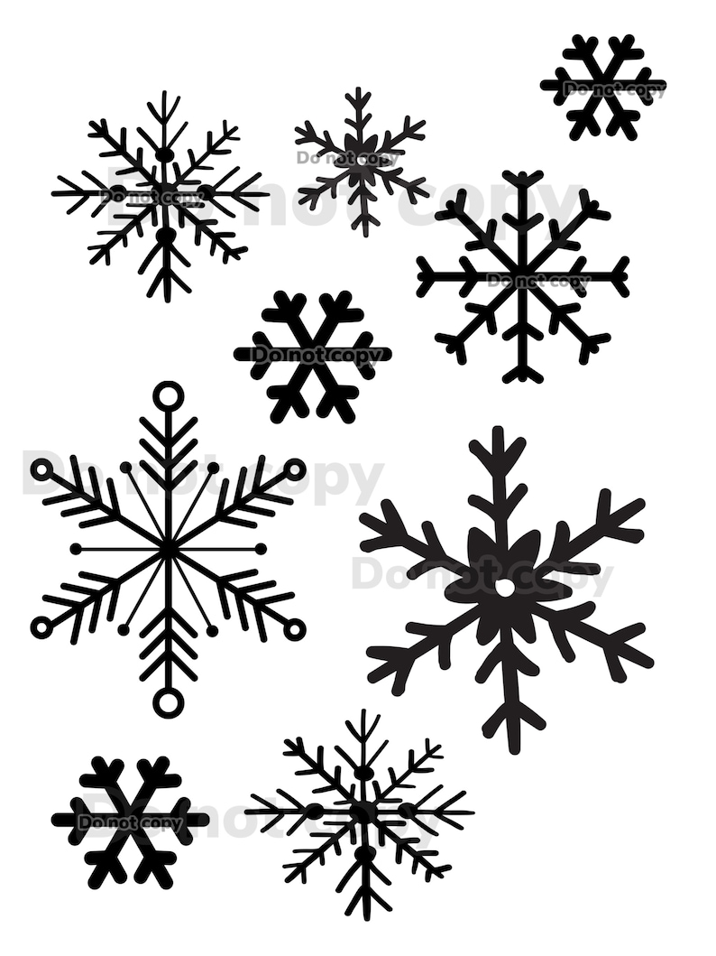 Snowflake High Resolution PNG Digital File With Transparent Background ...