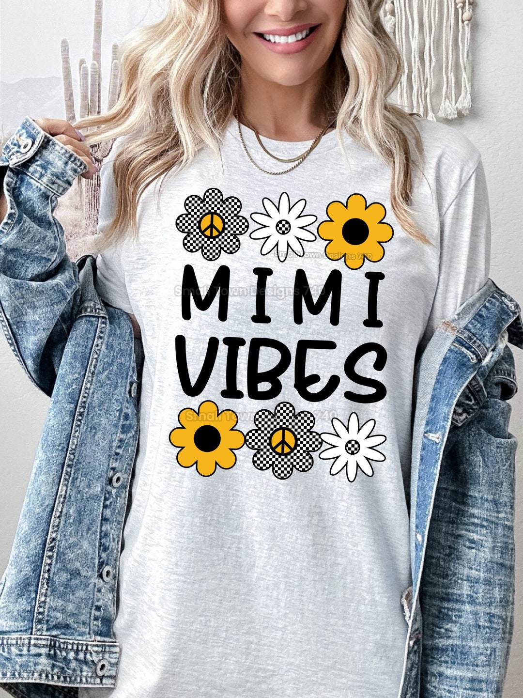 Mimi Vibes - Retro Floral - High Resolution PNG Digital Design - Great ...