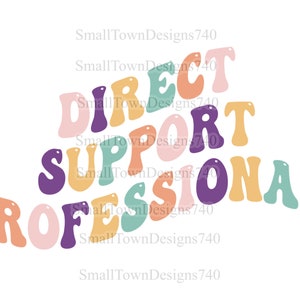 Direct Support Professional Two High Resolution PNG Digital Files Wavy ...