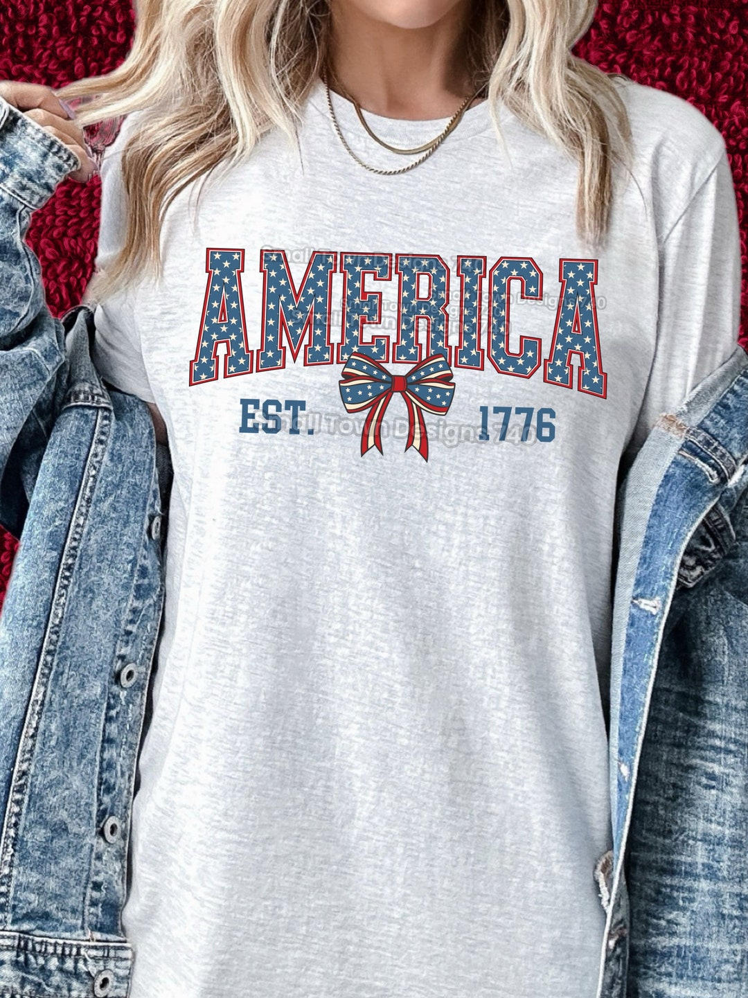 America Coquette Bow 1776 - High Resolution PNG Digital Design ...