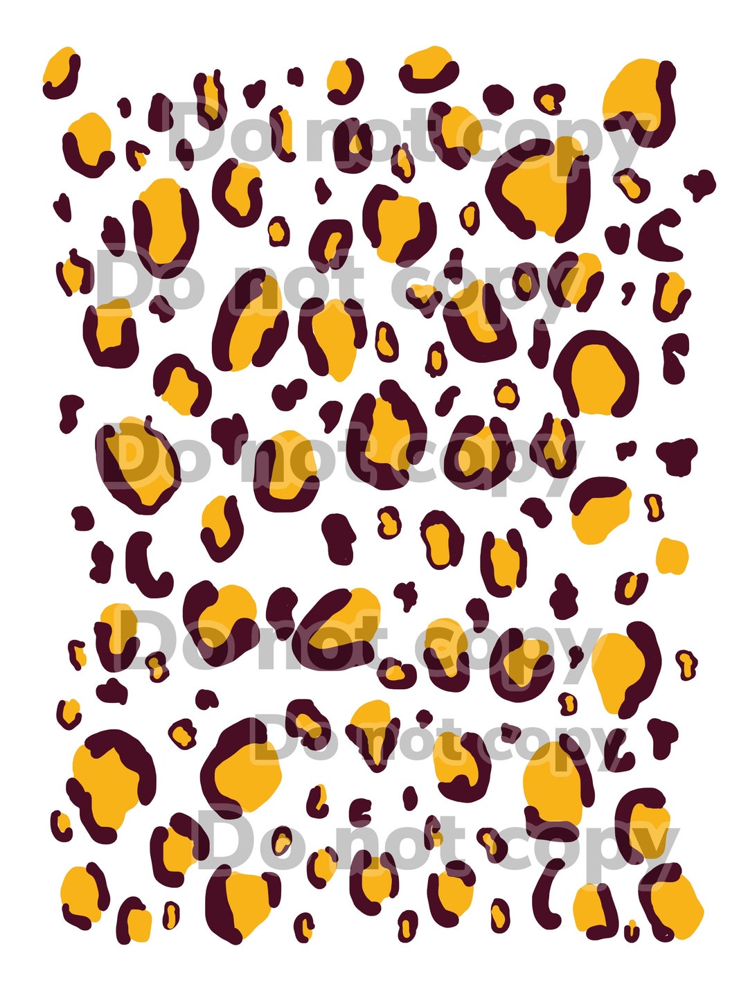 Maroon and Gold Cheetah Hand Drawn Digital Paper High Resolution PNG ...