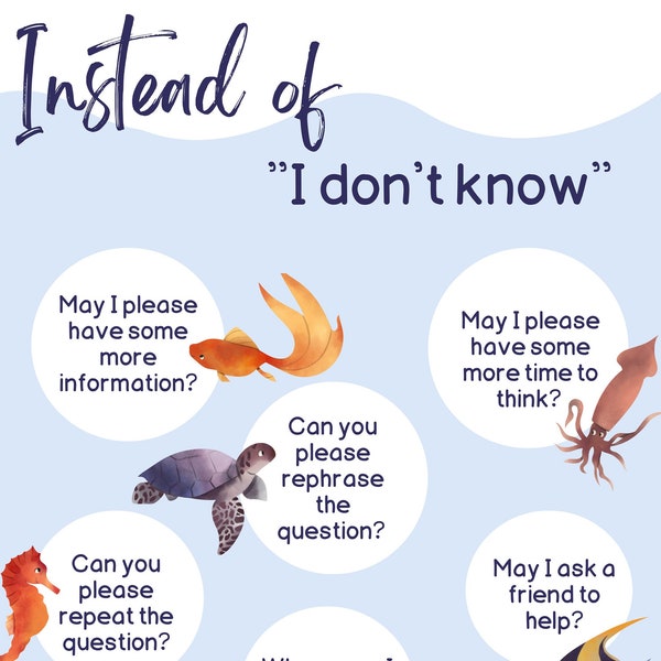 I Don't Know Poster - Etsy