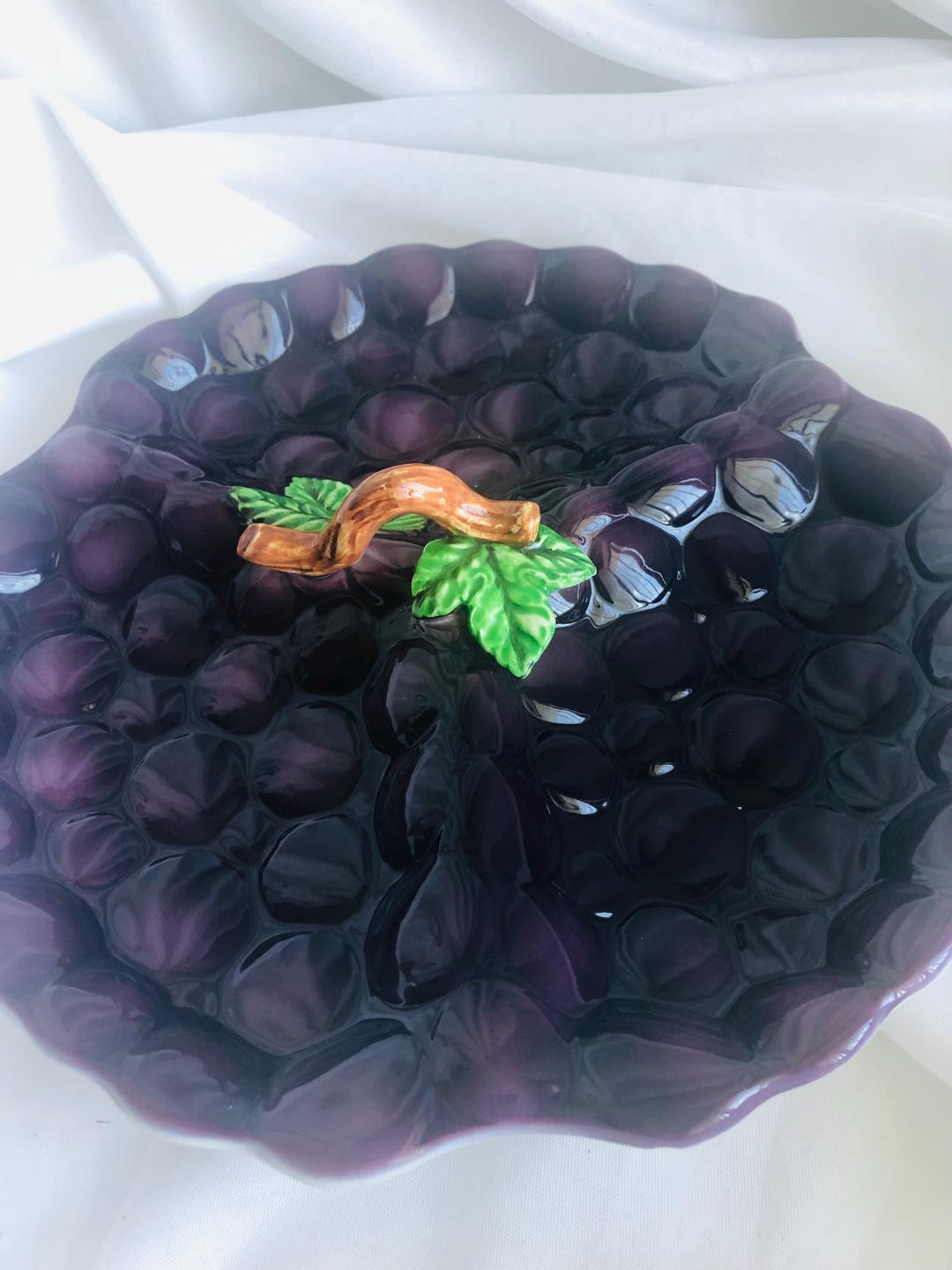 Vintage Lefton Grape Relish Tray: Mid-century Ceramic Serving Dish - Etsy