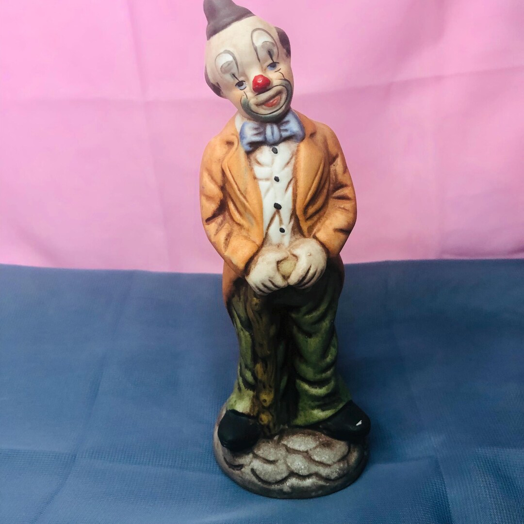 Vintage Sad Clown Figurine – Hand Painted Hobo Style, Emmett Kelly ...