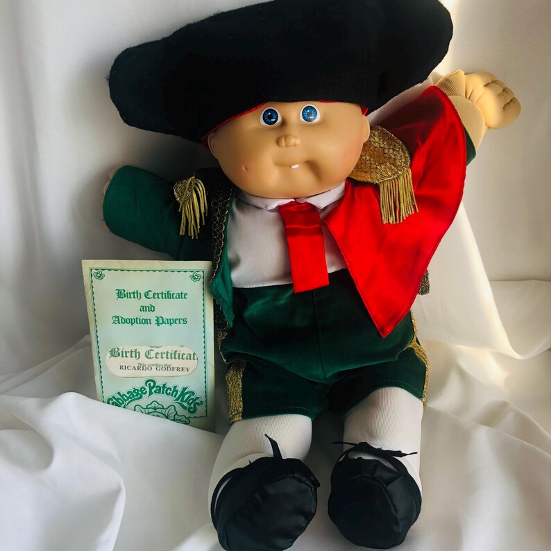 Vintage 1985 Cabbage Patch Kid Doll OK China Adorable Matador Boy ...
