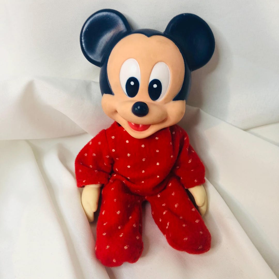 Vintage 1984 Disney Mickey Mouse Figure – ARCO Hard Vinyl Action Figure ...