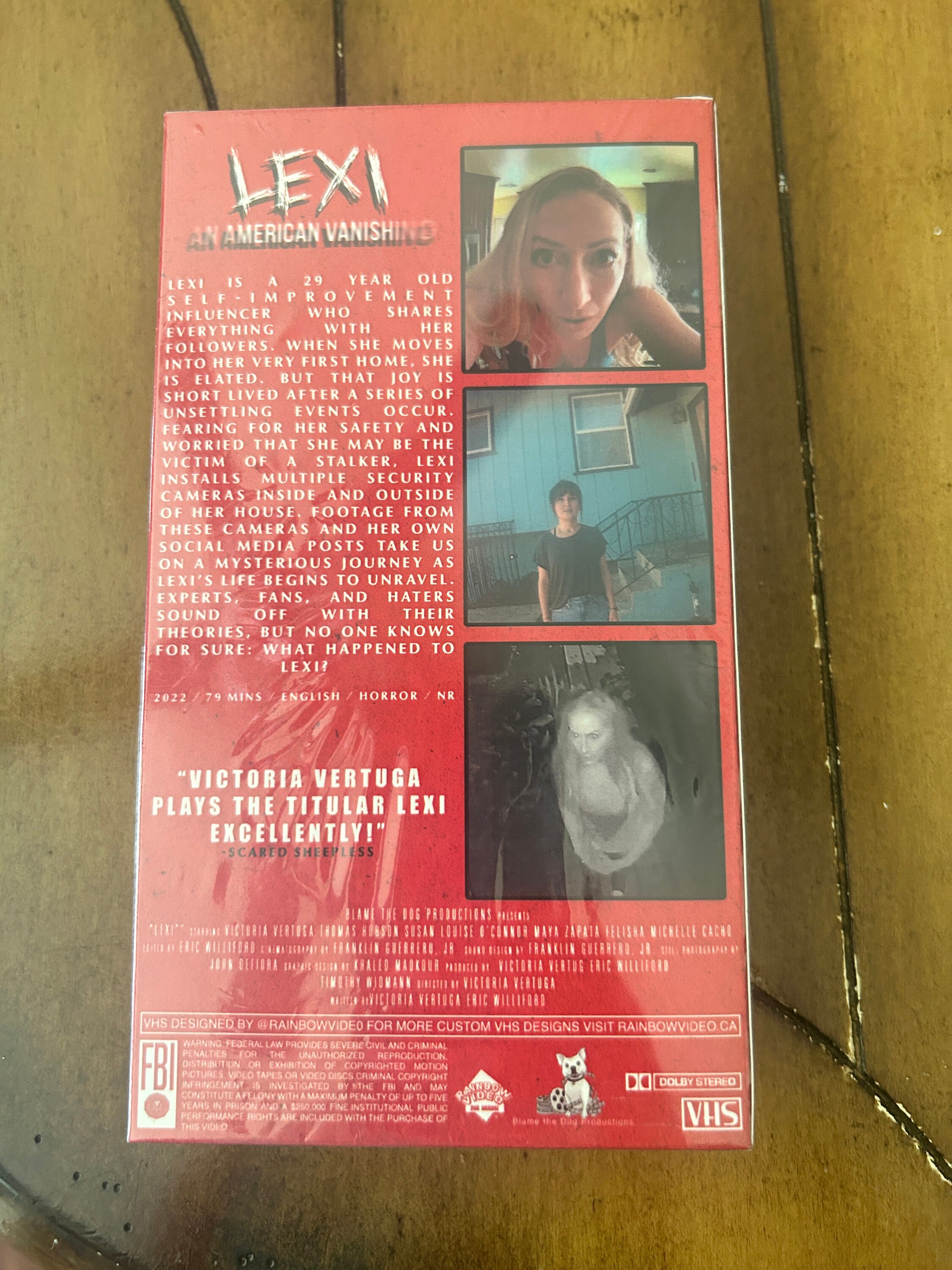 LEXI Limited Edition VHS! Horror Thriller Mockumentary Found Footage Movie Independent Film ...