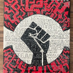 Say Their Names !!!- Original Canvas - Etsy