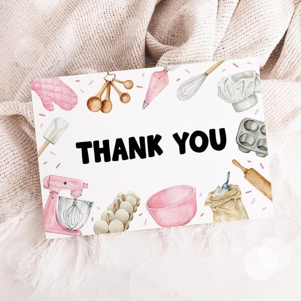 Chef Thank You Card - Etsy