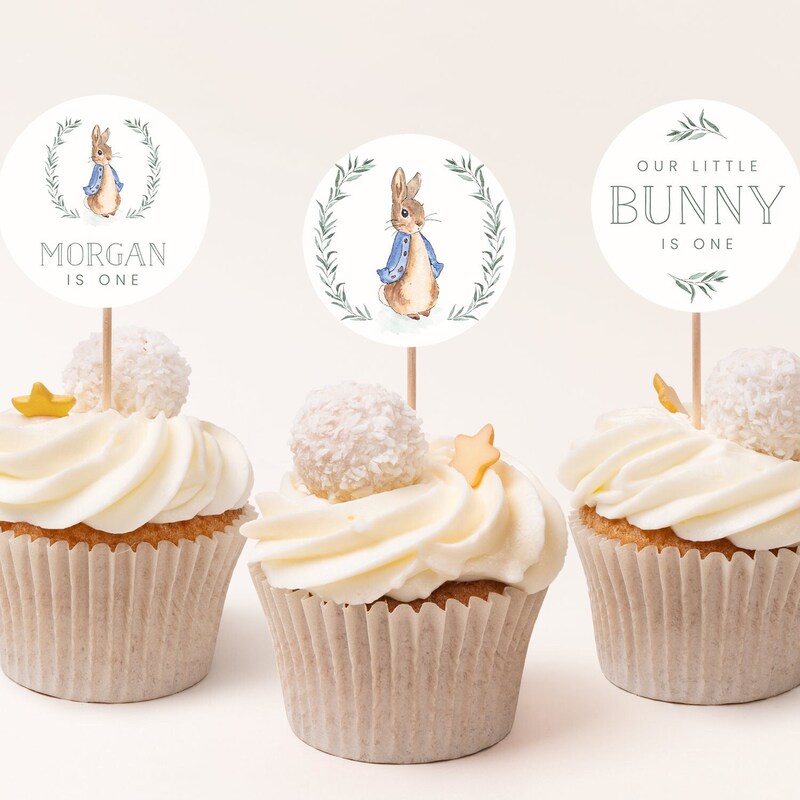 Peter Rabbit Cupcake Topper - Etsy
