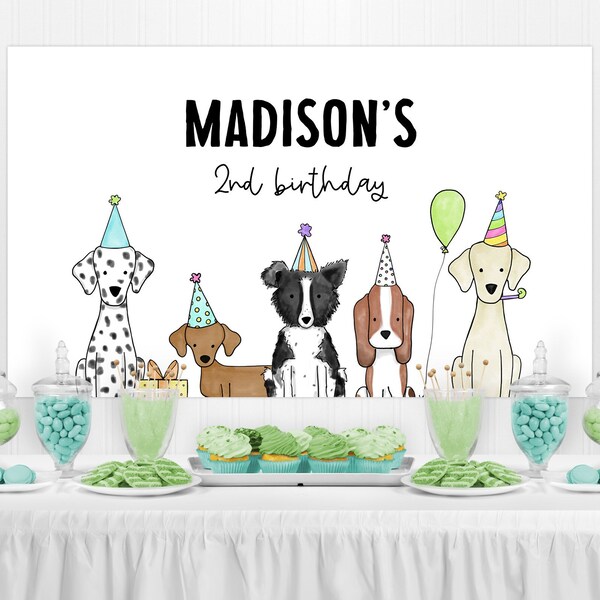 Dog Theme Banner - Etsy