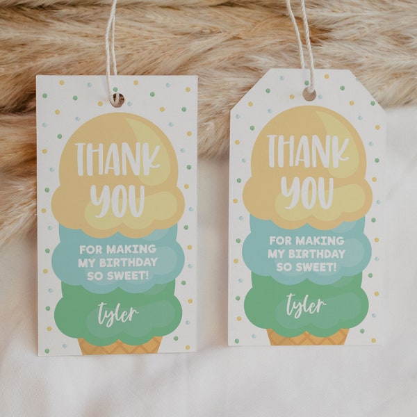 Ice Cream Tag - Etsy