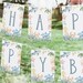 Under the Sea Happy Birthday Banner Dolphin Shark Fish Ocean High Chair ...