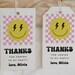 Editable Smiley Face Birthday Party Favor Tag, One Happy Dude Thank You ...