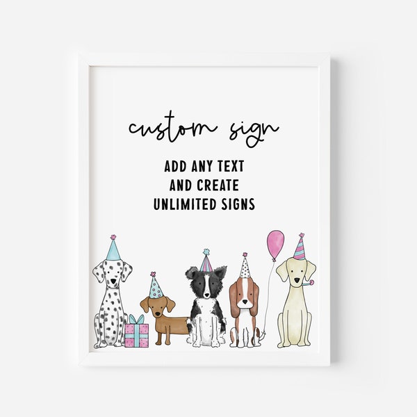 Puppy Party Sign - Etsy