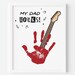 Printable Guitar Handprint Art, My Dad Rocks Fathers Day Gift, Dad ...