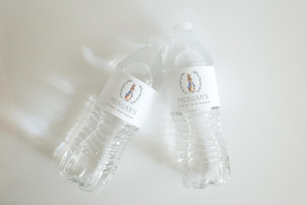 Editable Peter Rabbit Water Bottle Label, Peter Rabbit Boy First ...