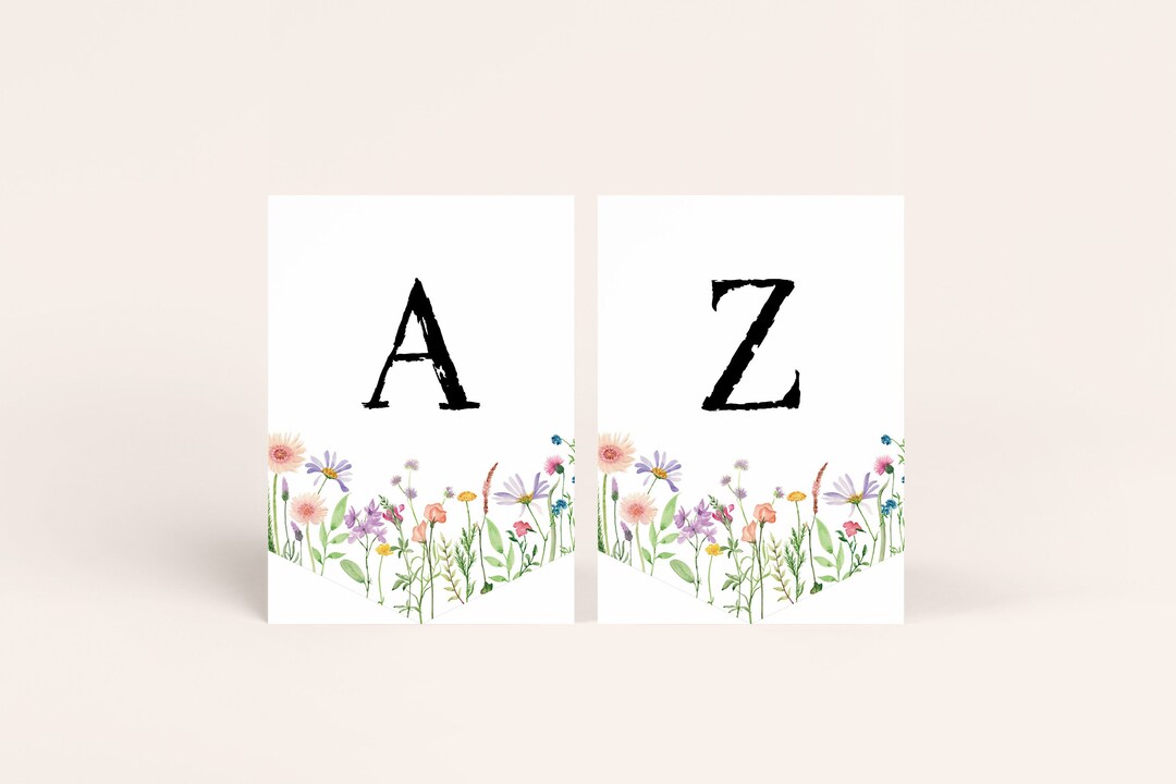 Editable Wildflower Happy Birthday Banner Wild Flower One High Chair ...