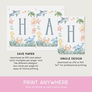 Under the Sea Happy Birthday Banner Dolphin Shark Fish Ocean High Chair ...