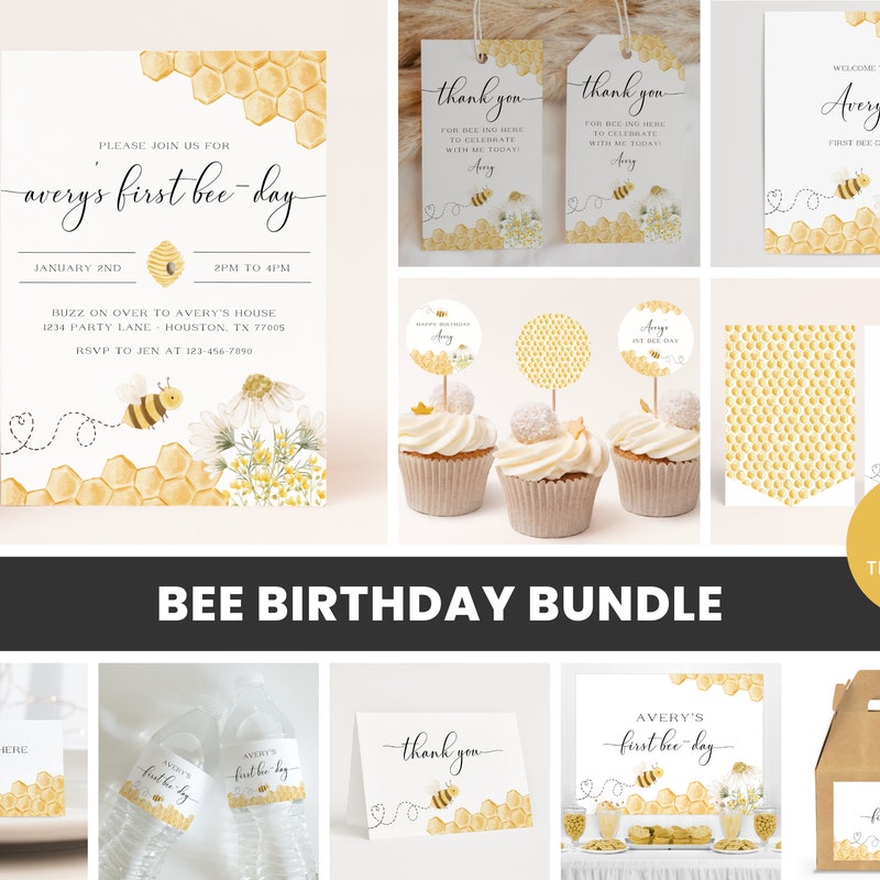 Bee Birthday Decorations - Etsy