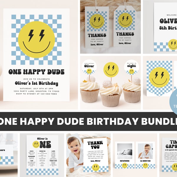 One Happy Dude Birthday - Etsy