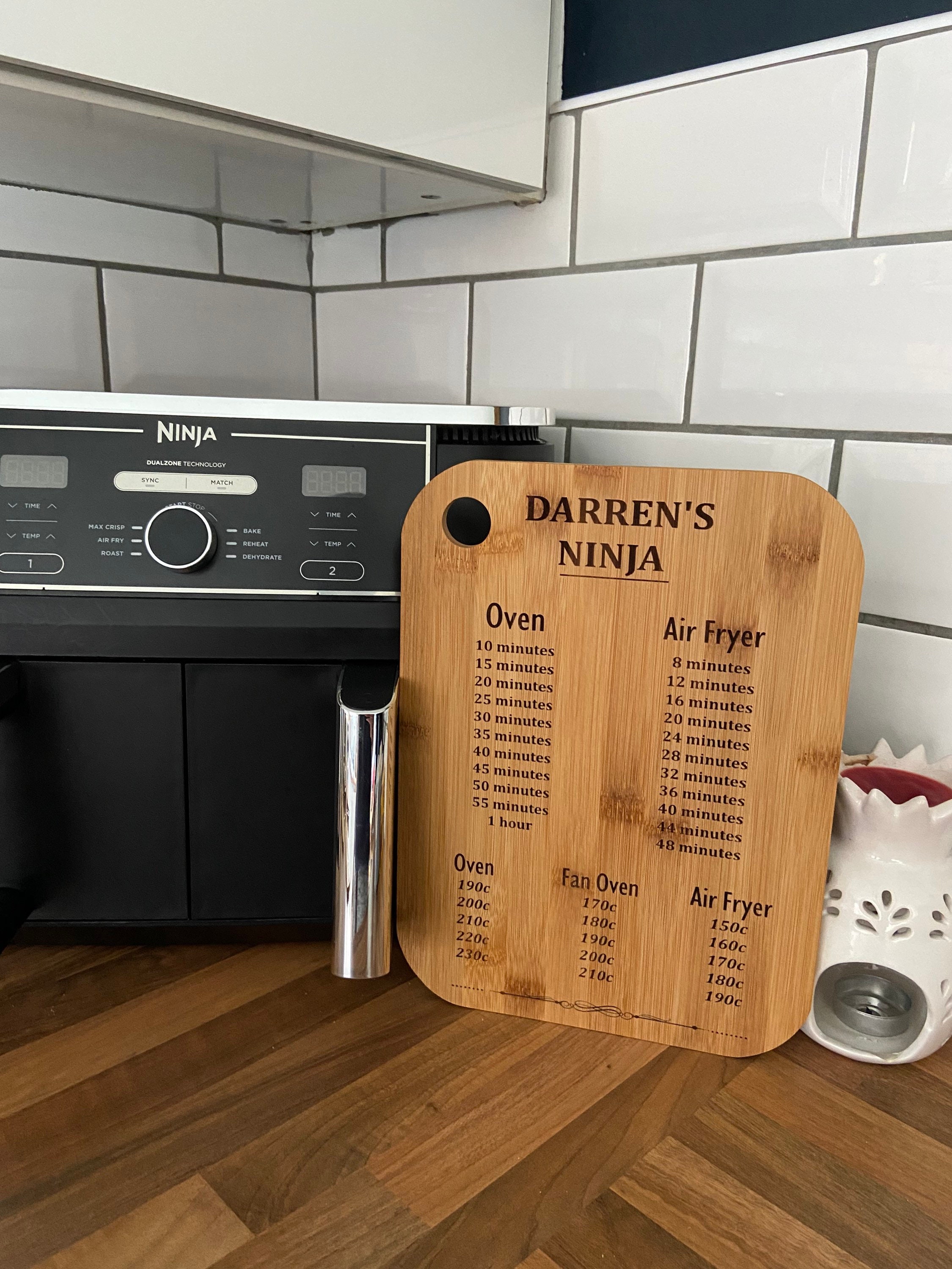Air Fryer Ninja Conversion Chart. Rectangular 30x22.5cm Board ...
