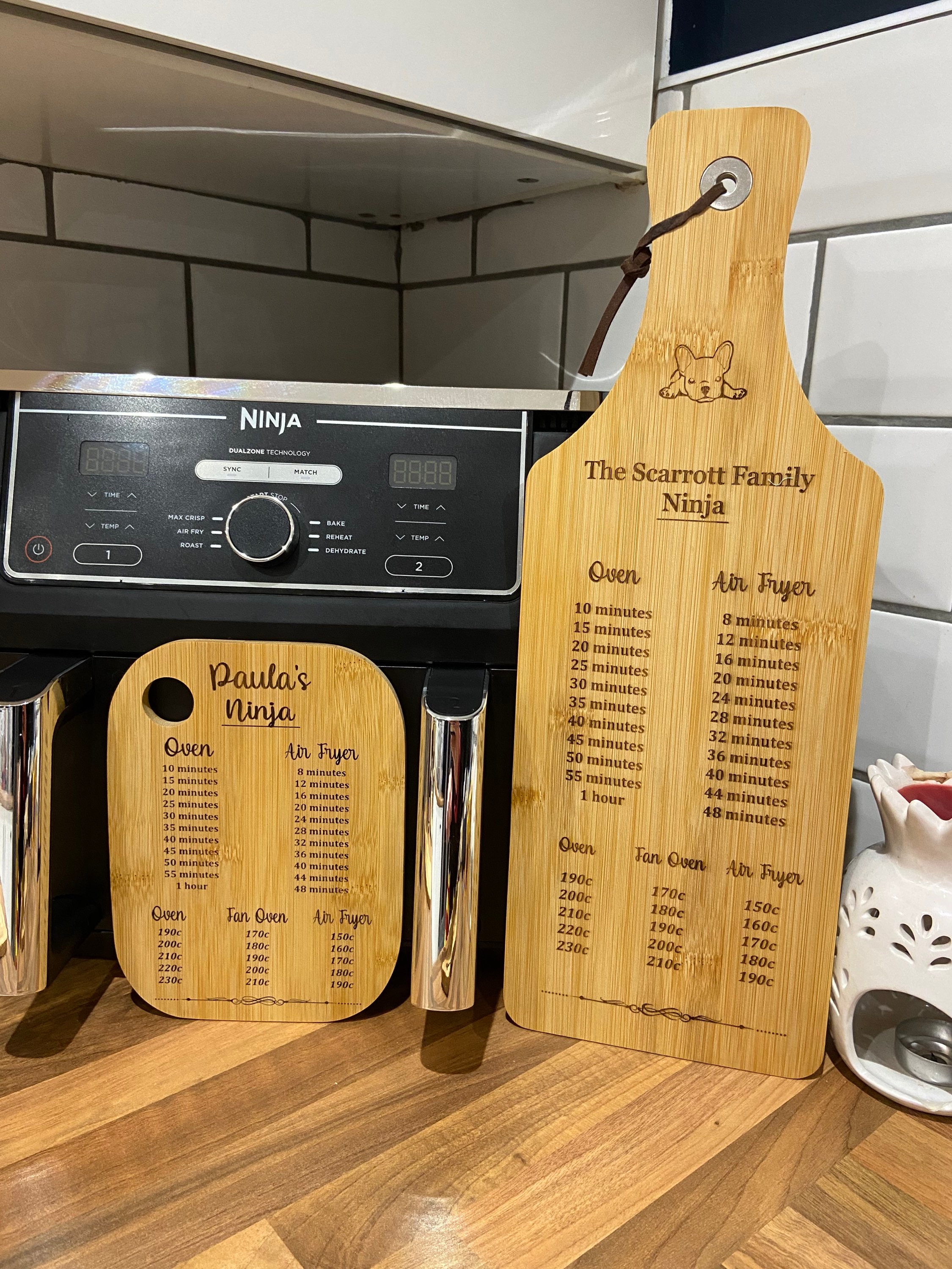 Air Fryer Ninja Conversion Chart/ Board. Small 20x15cm - Etsy UK