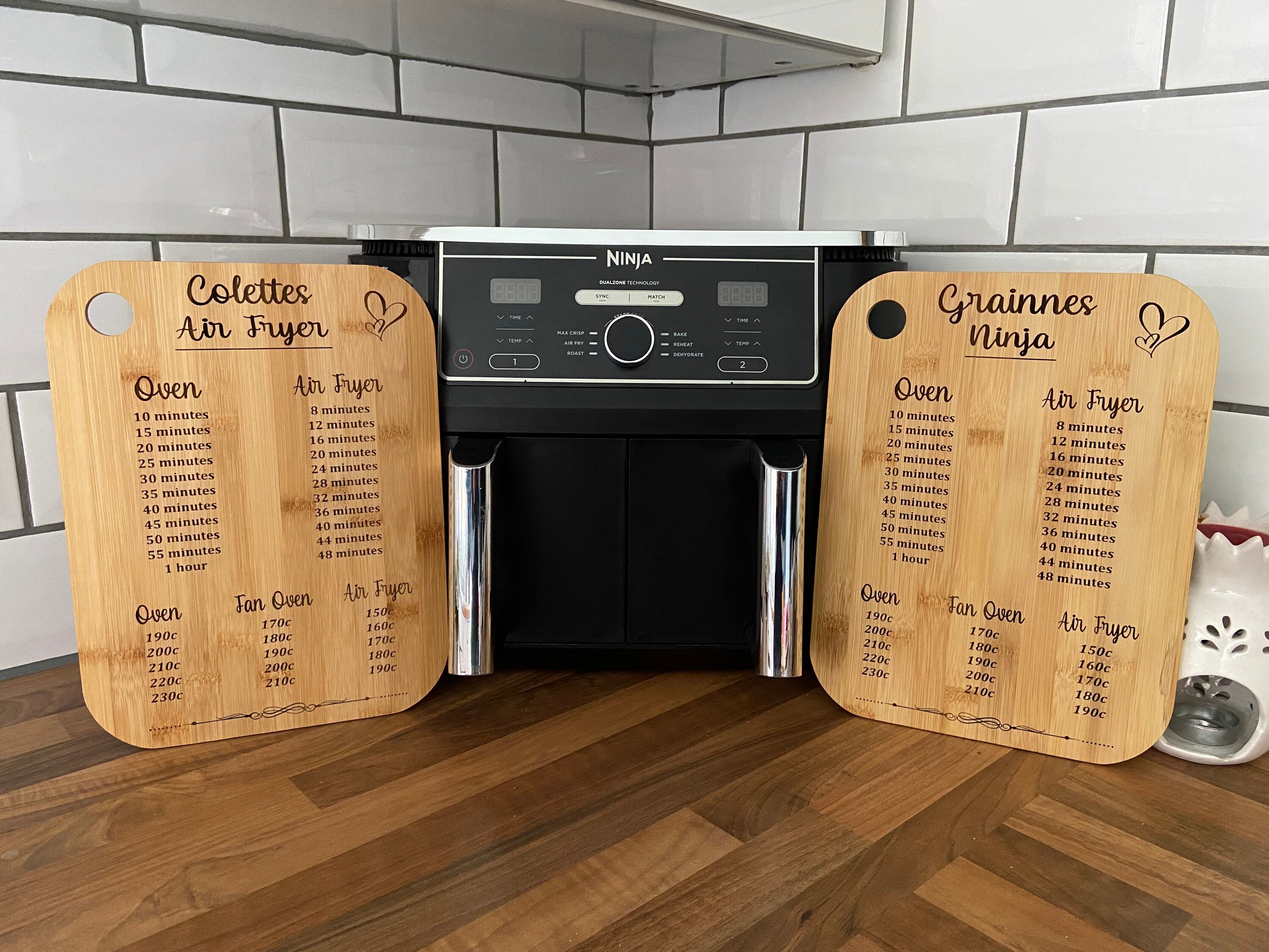 Air Fryer Ninja Conversion Chart. Rectangular 30x22.5cm Board ...