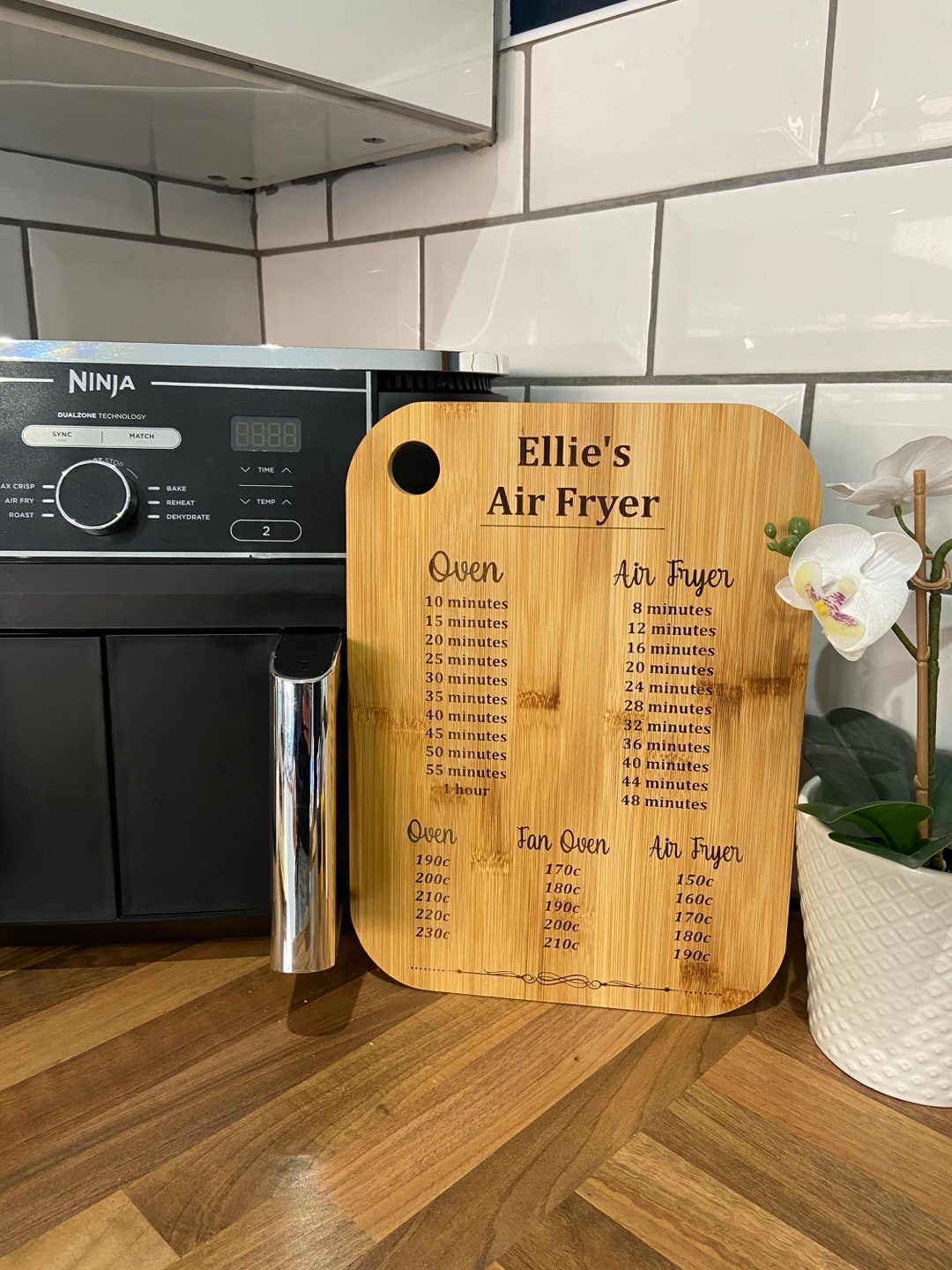 Air Fryer Ninja Conversion Chart. Rectangular 30x22.5cm Board ...