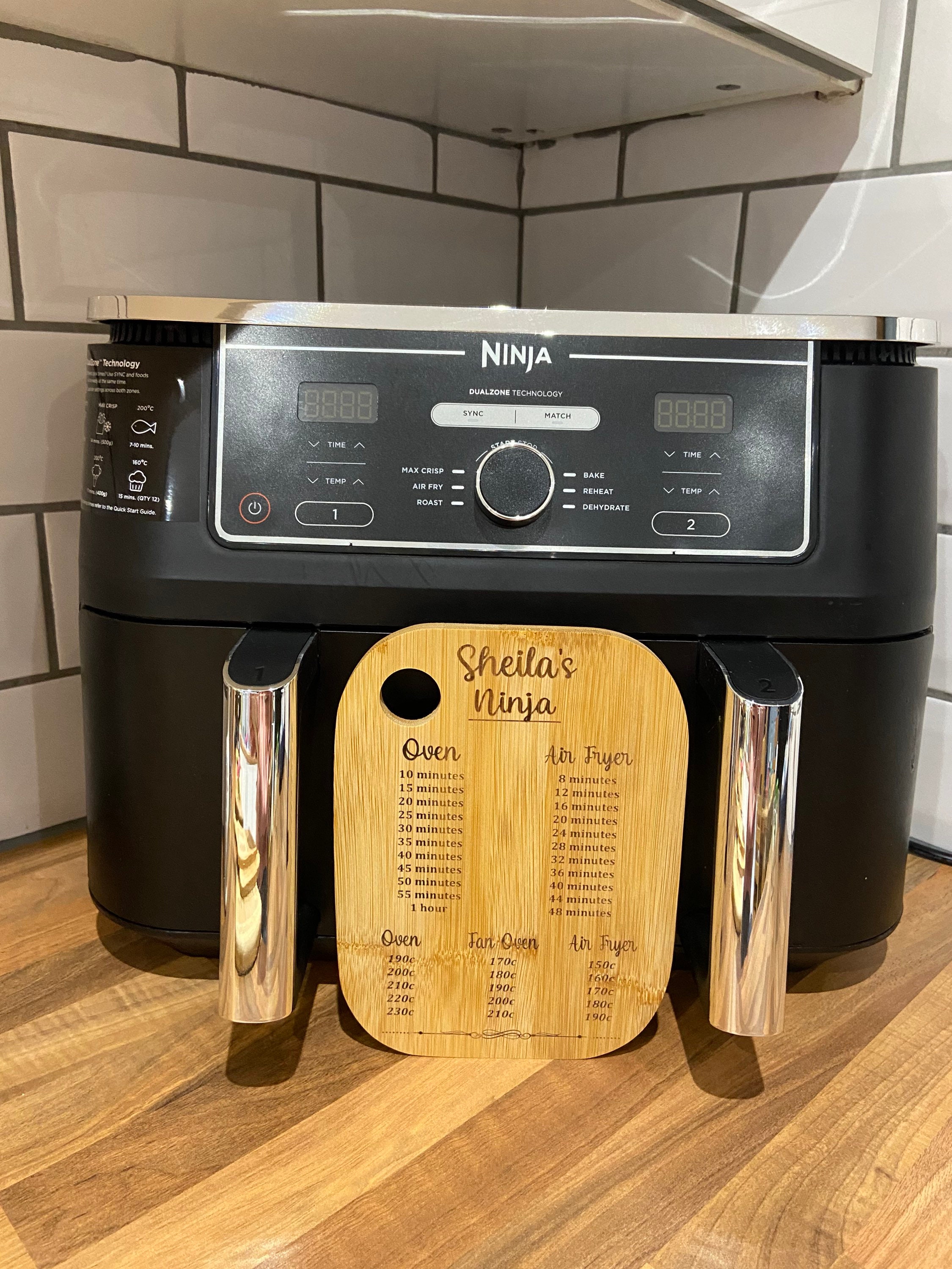 Air Fryer Ninja Conversion Chart/ Board. Small 20x15cm Personalised to ...
