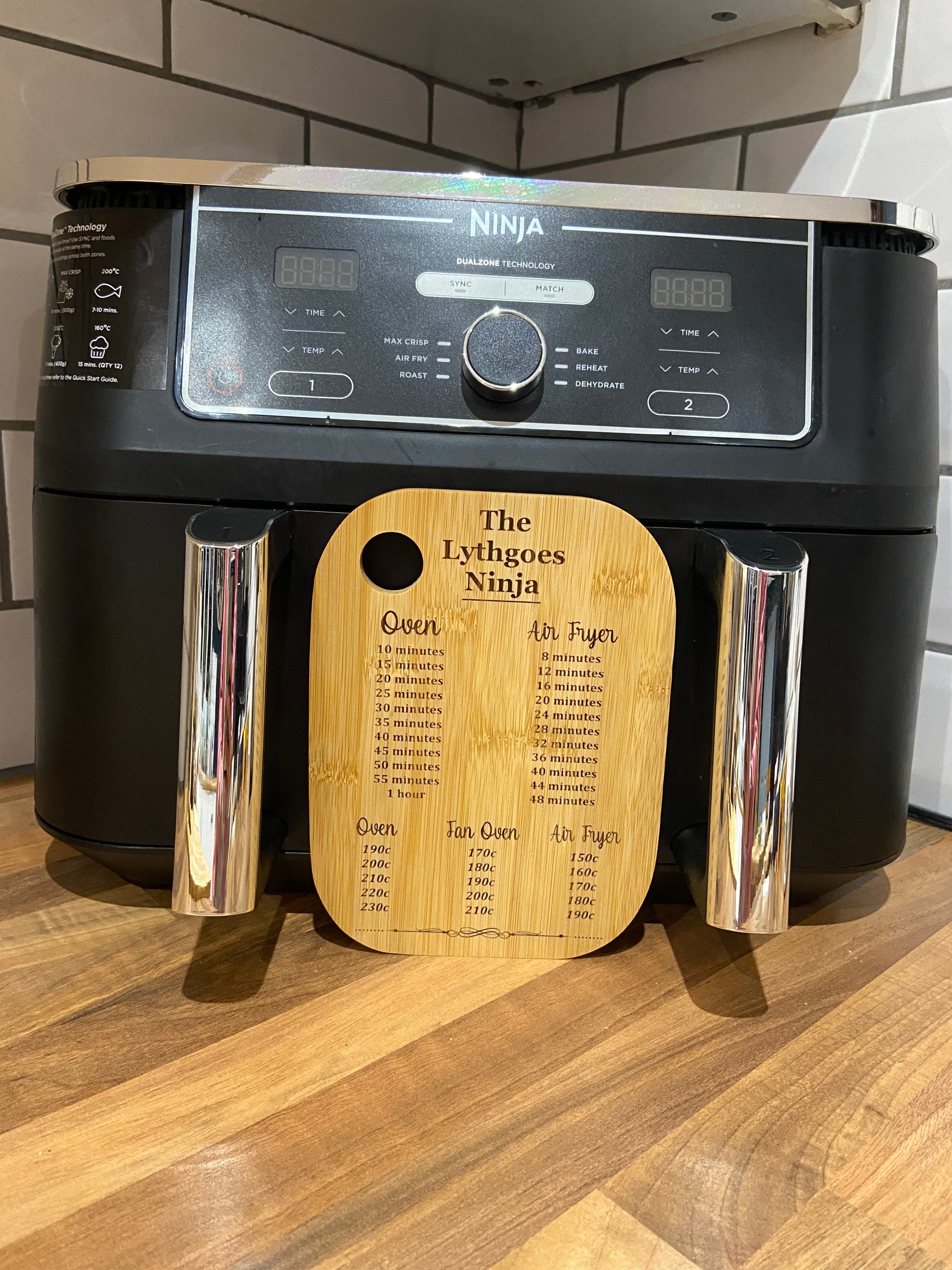 Air Fryer Ninja Conversion Chart/ Board. Small 20x15cm - Etsy UK